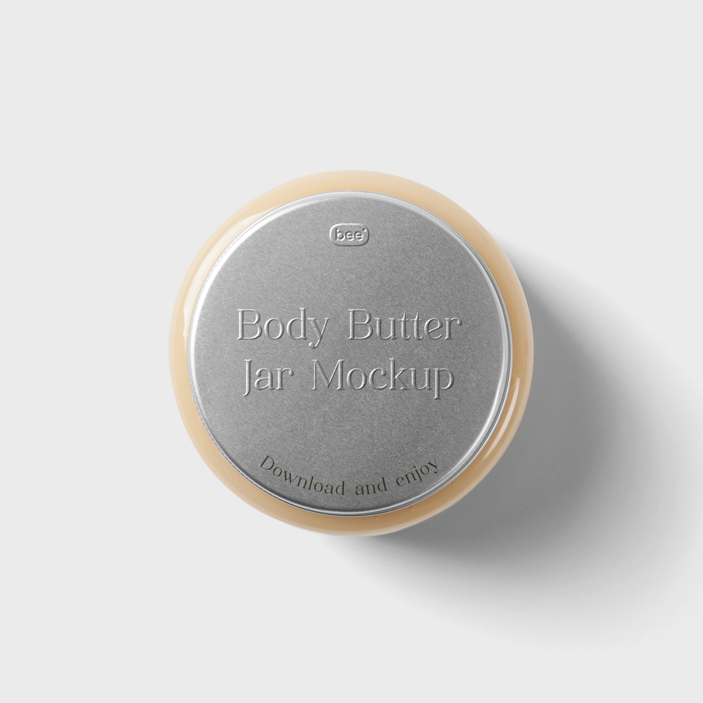 Free Body Butter Jar Mockup - mockupbee