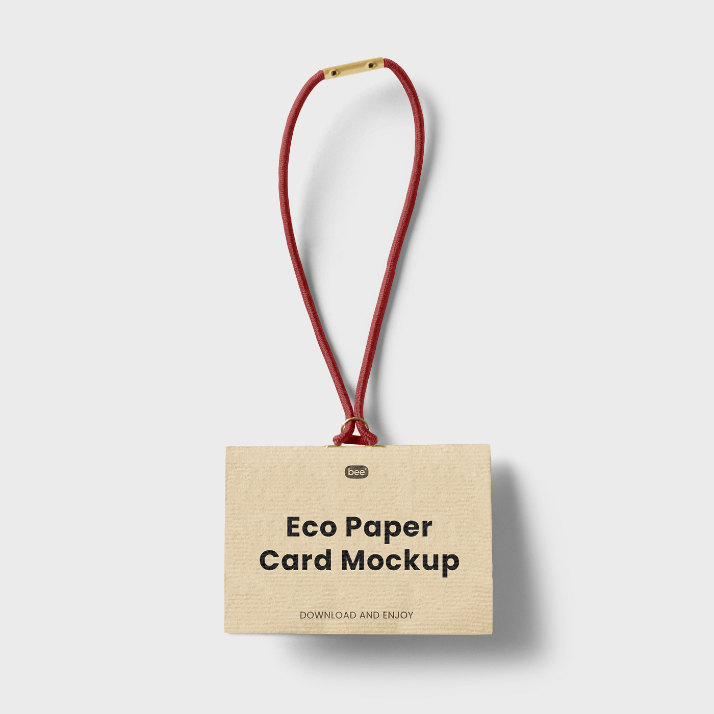 Free Tag with Rubber Mockup - mockupbee