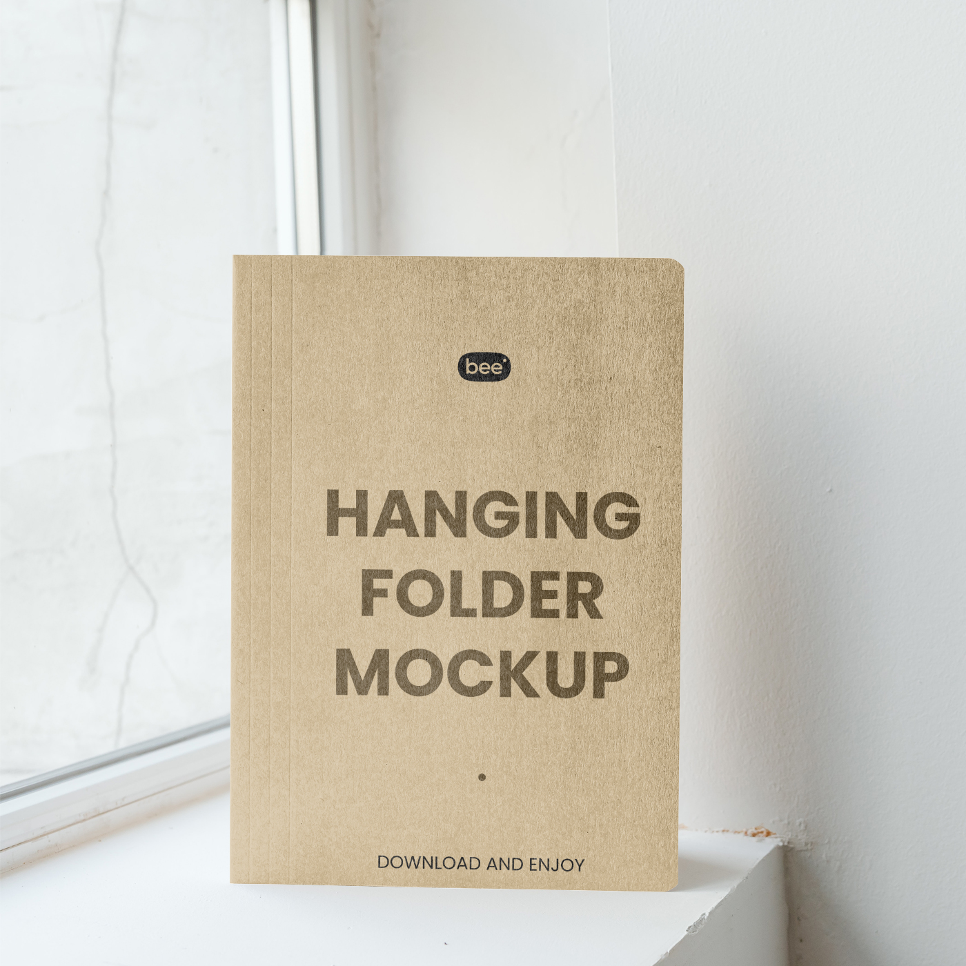 Free Standing Folder Mockup - mockupbee