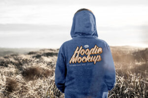 Free Back Hoodie Mockup - mockupbee