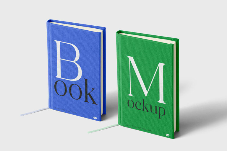 Free Double Notebook Mockups - mockupbee