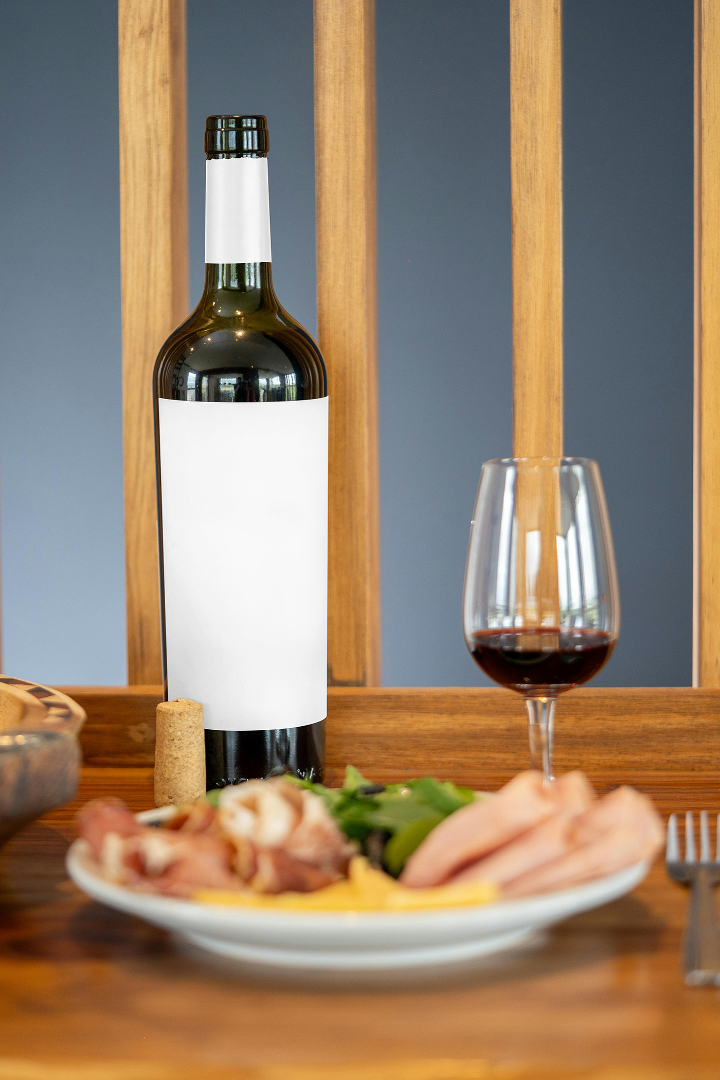 Free Wine Bottle with Closure Mockup - mockupbee