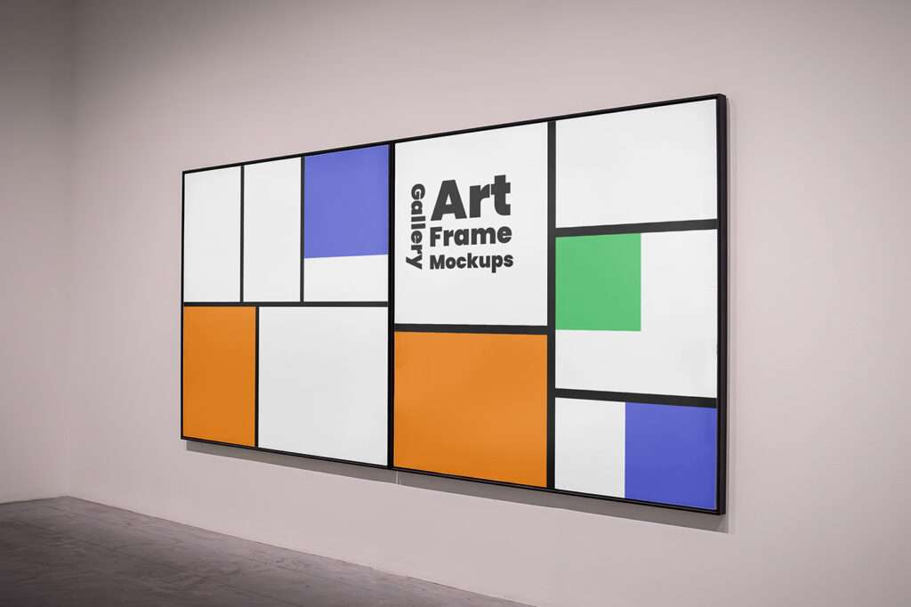 Free Gallery Art Frame Mockups - mockupbee