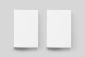 Free Double Book Cover Mockup - mockupbee