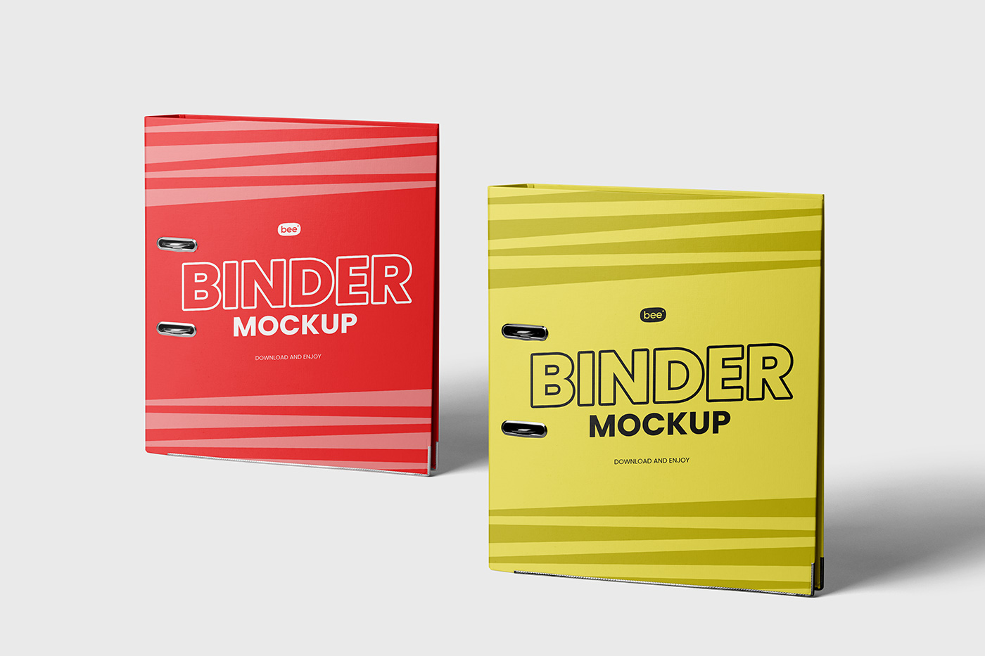 Free Standing Binder Mockups - mockupbee