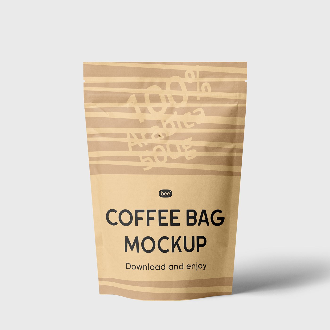 Free Coffee Bag Packaging Mockup - mockupbee