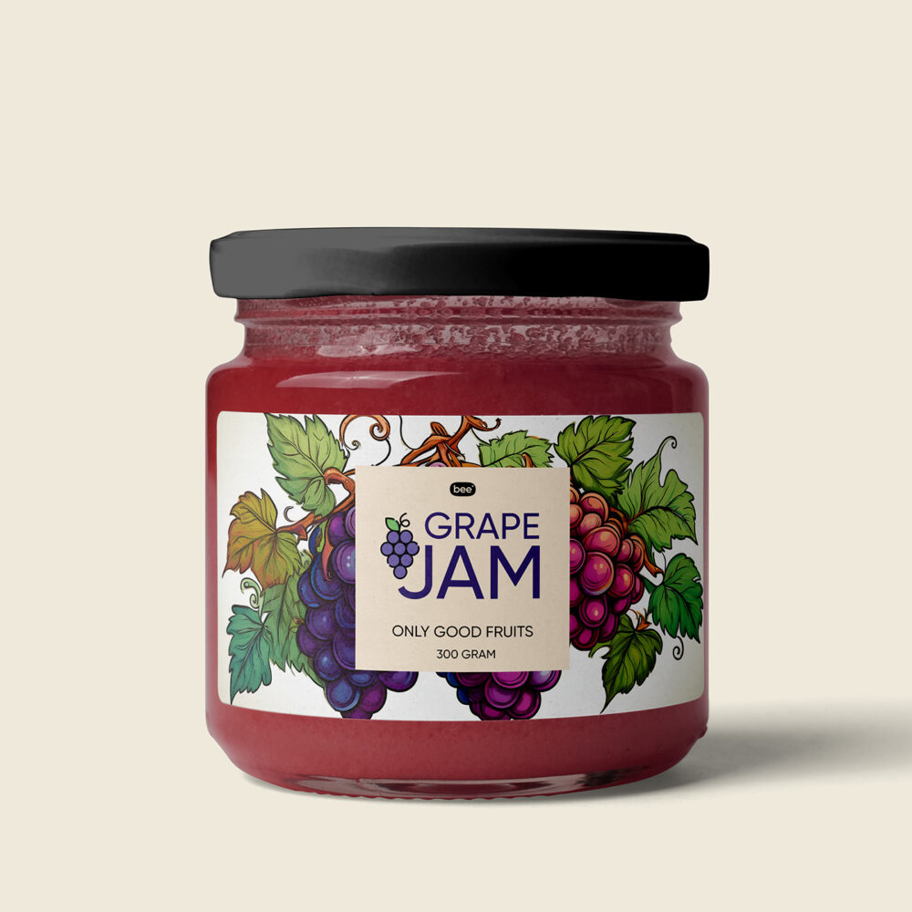 Free Jam Jar Label Mockup - mockupbee