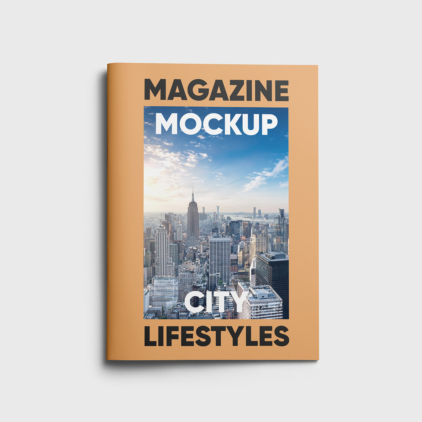 Free A4 Soft Cover Magazine Mockup - mockupbee